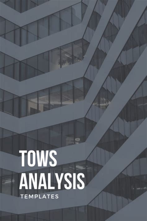 Buy Tows Matrix Analysis Templates The Ultimate Journal Of Tows Analysis Templates Online At