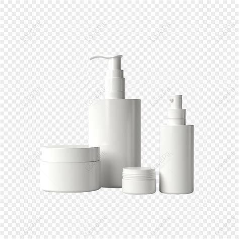 제품 모형 3d 렌더링 그림을 위한 빈 흰색 병 화장품 스킨케어 메이크업외딴물체 Png 일러스트 무료 다운로드 Lovepik