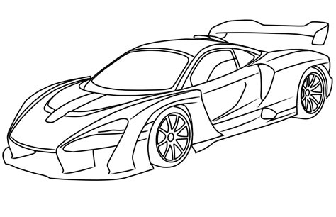 Mclaren Senna Coloring Pages 24 Mclaren Senna Coloring Page