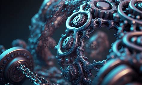 Glowing Neural Links Network Background Illustration Representing Artificial Intelligence