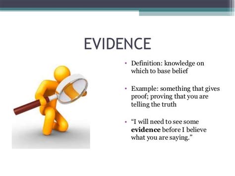 Evidence Meaning