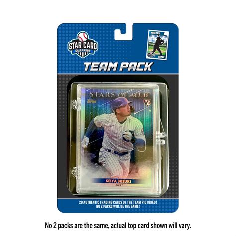 Chicago Cubs 20 Card Team Pack Baseball Cards Wrigleyville Sports