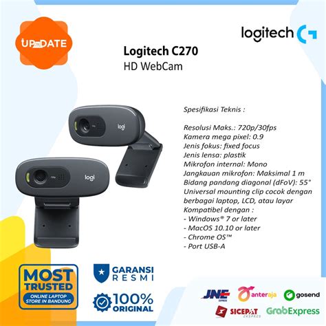 Jual Logitech Webcam C Hd P Shopee Indonesia