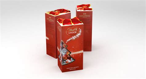 Lindt Lindor 크리스마스 초콜릿 볼 빨간 상자 225g 3d 모델 22 Max Free3d