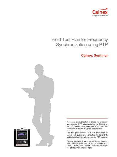 Field Test Plan For Frequency Synchronization Using Ptp Pdf Network