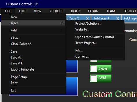 Creating Custom Controls In C