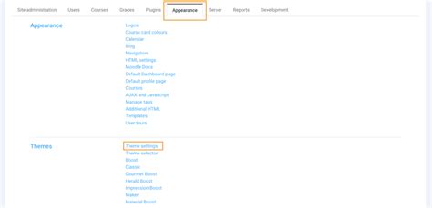 how to add a horizontal navigation menu in moodle 3 x elearning themes