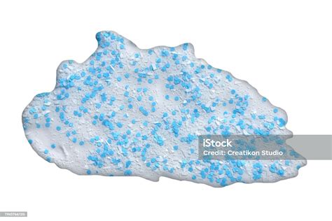 흰색 배경에 고립 된 파란색과 흰색 입자를 장식 큰 투명 매니큐어 블 럿 클리핑 경로 포함 0명에 대한 스톡 사진 및 기타 이미지 Istock