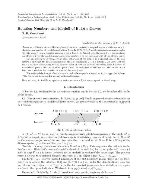 Pdf Rotation Numbers And Moduli Of Elliptic Curves