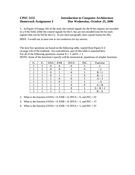 homework assignment 3 in cpsc 5155 introduction to computer
