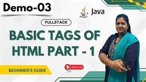 Fullstack Demo 03 Basic Tags Of Html Part 1 Beginners Guide