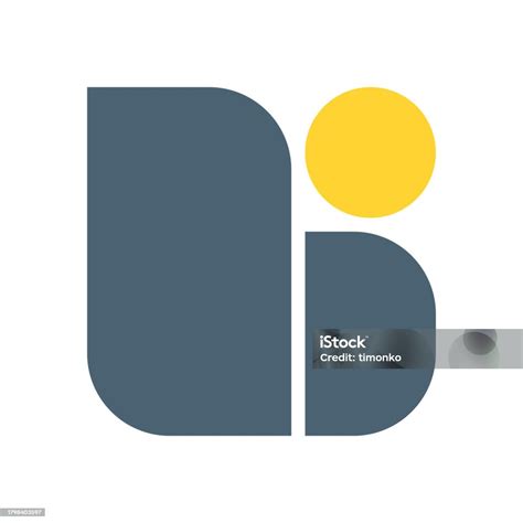 디스플레이 바우 하우스 벡터 글꼴 굵은 편지 로고 B 알파벳 대문자 기하학 서체 Abc 요소 소셜 미디어 웹 디자인 포스터 배너