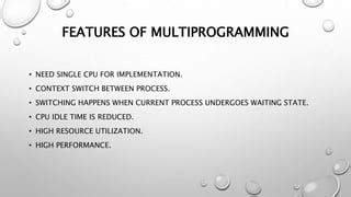 Multiprogramming In Operating System Pptx