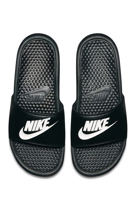 Nike Benassi Jdi Slide Sandal In Black White Modesens