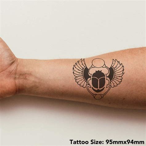 Egyptian Scarab Tattoos Vector Illustration Of Beetle Scarab Egypt