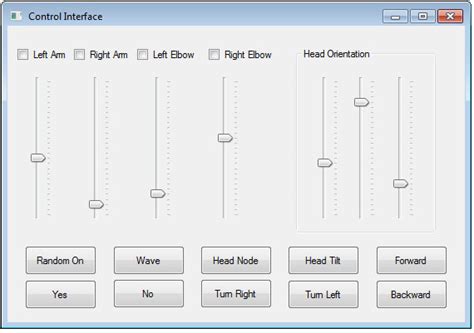 A Screenshot Of The Teleoperator Control Gui The Operator Can Control