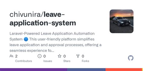 Github Chivuniraleave Application System Laravel Powered Leave