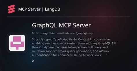 Graphql Mcp Server Langdb