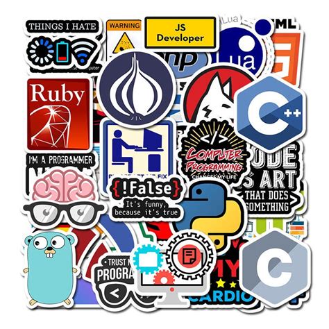 50 Pcs Java Programming Sticker Pack Laptop Suitcase Stickers Etsy