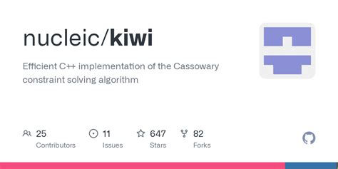 GitHub Nucleic Kiwi Efficient C Implementation Of The Cassowary