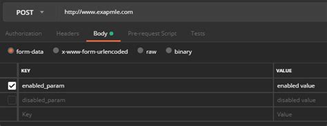 Console Shows Disabled Body Parameters · Issue 5207 · Postmanlabs