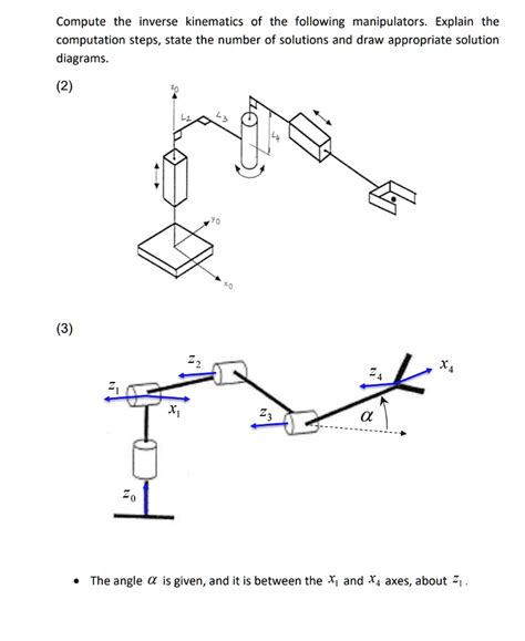Compute The Inverse Kinematics Of The Following Manipulators Explain The Computation Steps