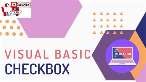 Visual Basic Checkbox Youtube