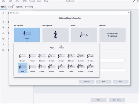 Mu4 Task Accessibility New Score Wizard · Issue 8366 · Musescore