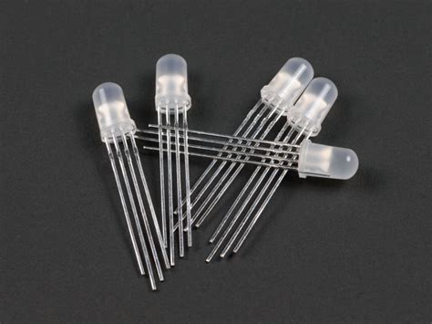 5mm Ws2812 Rgb Led Diffused 5 Pack Kiwi Electronics