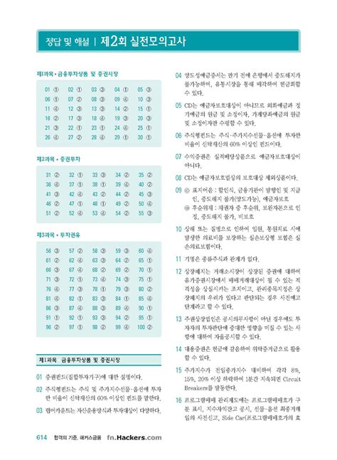알라딘 미리보기 2019 해커스 증권투자권유대행인 최종핵심정리문제집