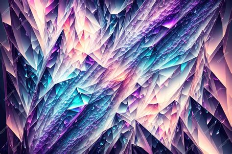 Premium Photo Crystal Abstract Background