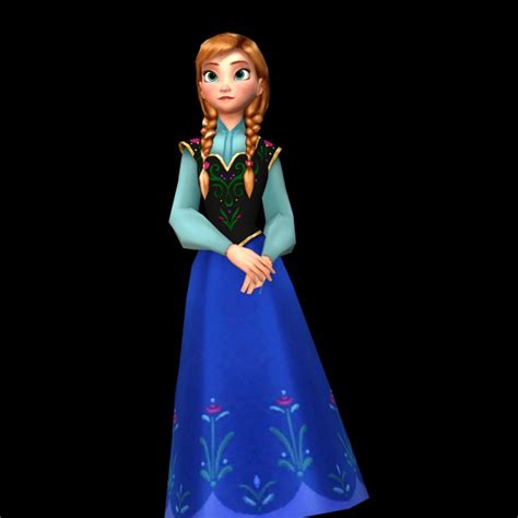 Anna Frozen 3d Model