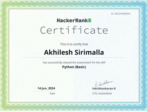 Akhilesh Sirimalla On Linkedin Im Happy To Share That Ive Obtained A