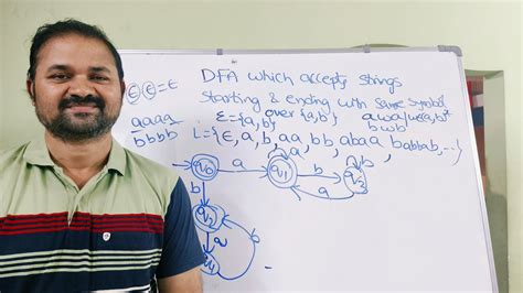 Dfa Which Accepts Strings Starting And Ending With Same Symbol Flat Theory Of Computation