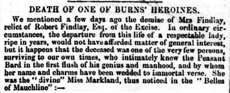 The Greenockian Death Of The Divine Miss Markland