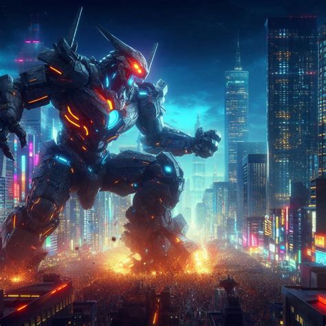 Giant Mecha Vs Kaiju006 By Catnadian On Deviantart