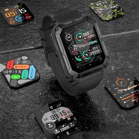 Physical Health Data Monitoring Indestructible Smartwatch Toinsho