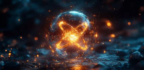 A Glowing Orb Embodies Key Quantum Computing Concepts Such As Superposition And Entanglement