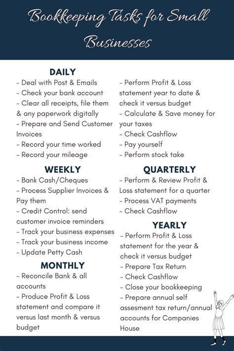 Bookkeeping Tasks For Small Businesses Artofit