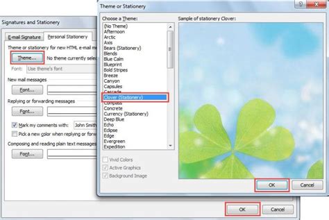 How To Create And Use Custom Stationery In Outlook