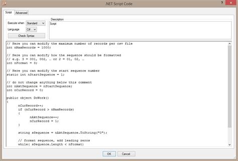 csv export divided into several files