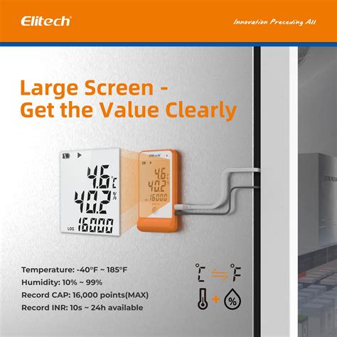 Snapklik Digital Temperature Humidity Data Logger Pharmacy Refrigerator Thermometer