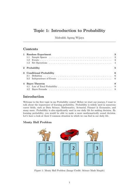 Topic Basic Probability Concepts PDF Physics Science