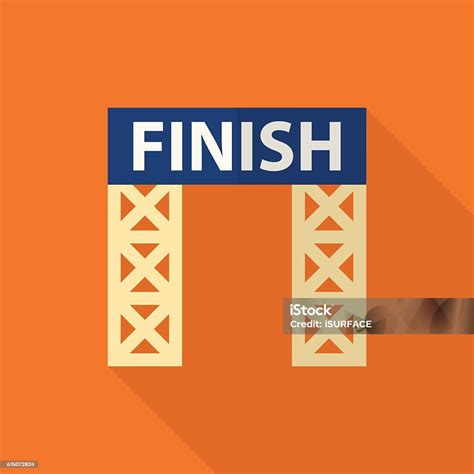 배너 아이콘 벡터 플랫 롱 섀도우 디자인 완료 레이싱 콘 기업 재무와 산업에 대한 스톡 벡터 아트 및 기타 이미지 기업