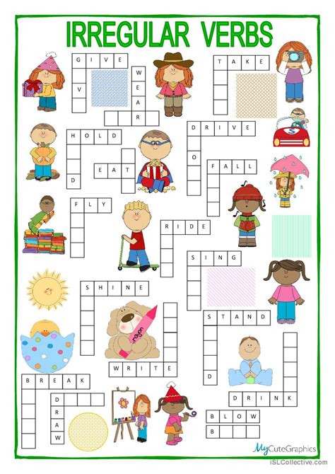 Crossword Puzzle Easy Past Simple English Esl Worksheets Pdf And Doc