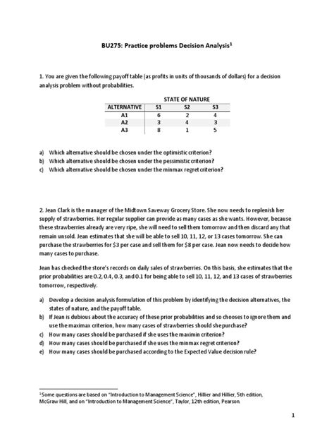 Decision Analysis Criteria And Applications Pdf Recruitment Recession