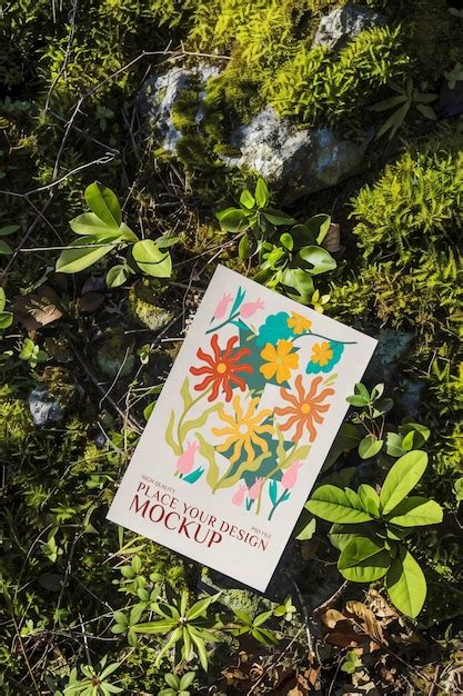 Premium Psd Poster Mockup In Forest