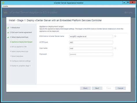 VGarethLewis VMware VCenter Server Appliance 6 5 Installation Configuration