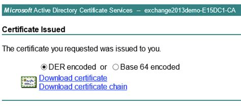 Issue An SSL Certificate For Exchange From A Private CA