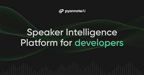 Pyannoteai Speaker Intelligence And Diarization